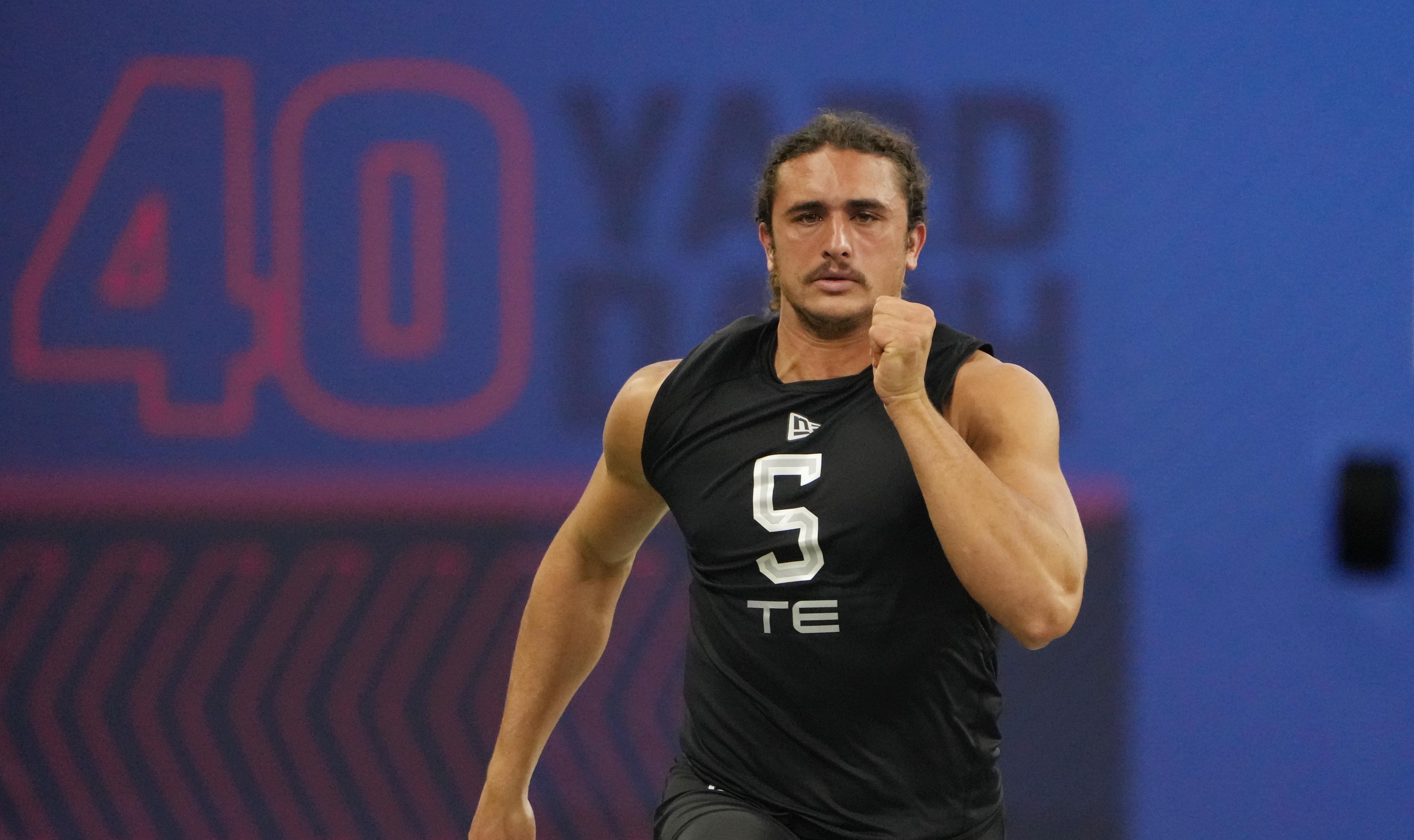 UCLA Tight End Greg Dulcich Highlights NFL Combine Tight End Drills ...