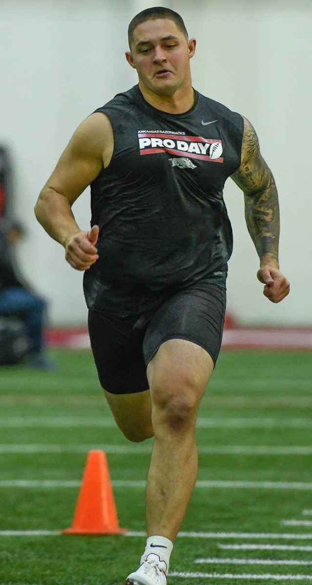 Grant Morgan Handles Razorback Pro Day Like a Veteran - Sports ...