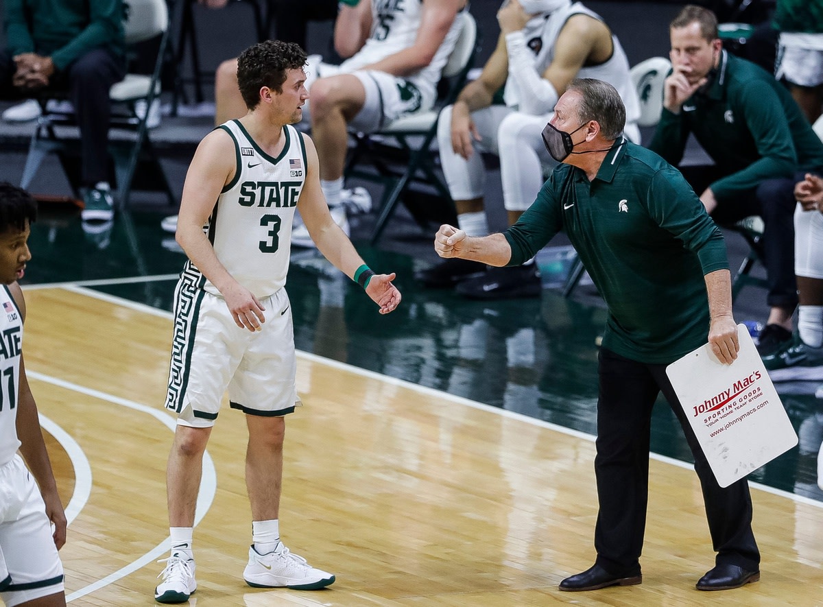 Tom Izzo discusses Michigan State's matchup with Foster Loyer, Davidson ...