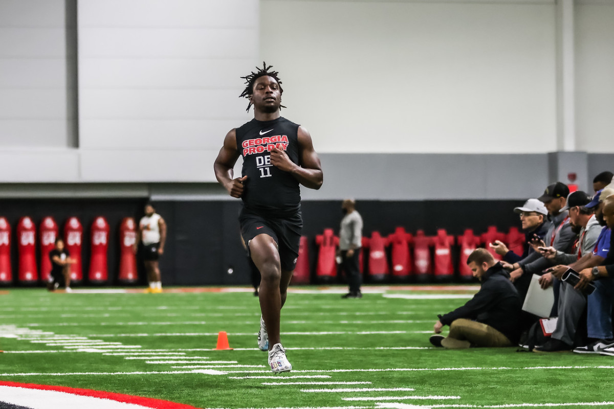 Some Unofficial Numbers Turned in Pro Day from Georgia Football ...