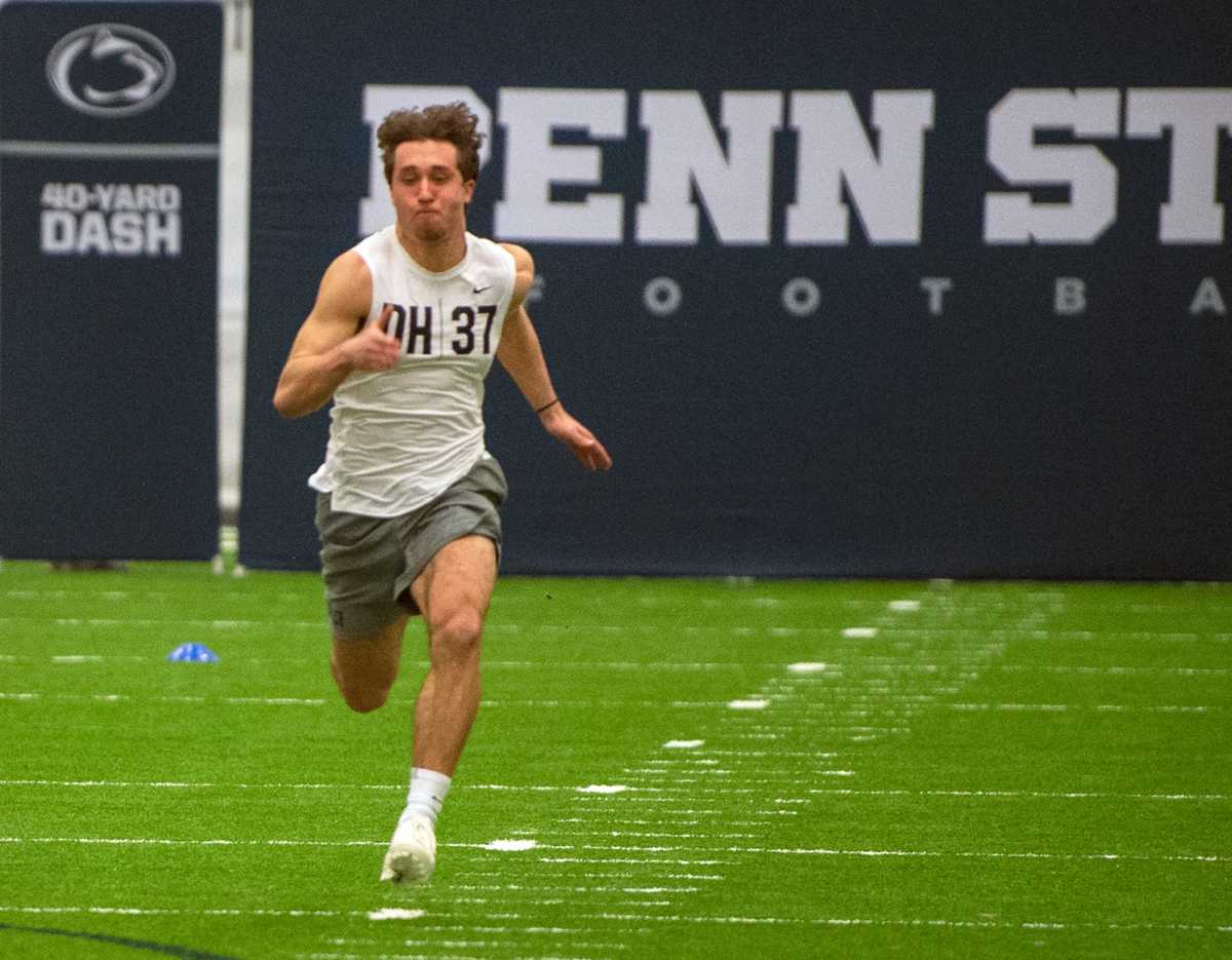 Is Penn State's Drew Hartlaub the Fastest Player in the 2022 NFL Draft ...