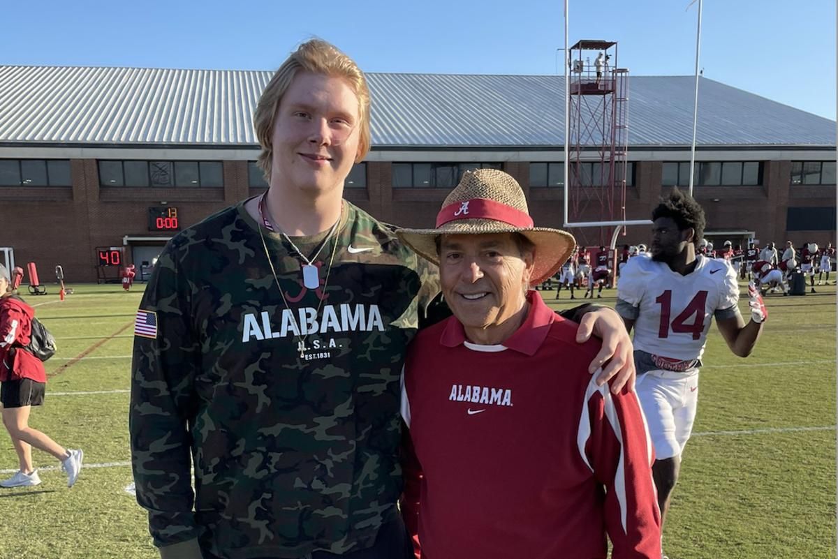 Elite OL Target Olaus Alinen Enjoys Third Visit to Alabama - Sports ...