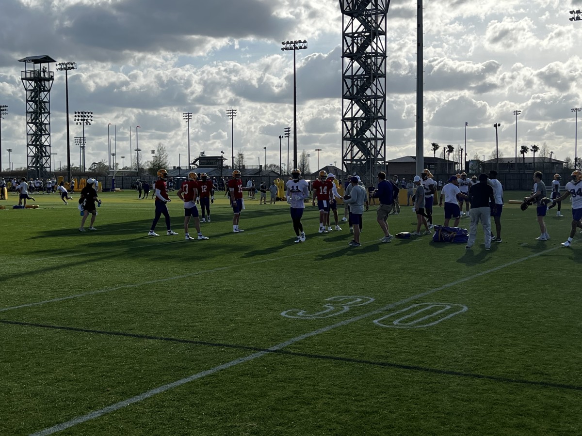 Tiger Practice Report: LSU QB's Go Through Footwork Drills on Third Day ...