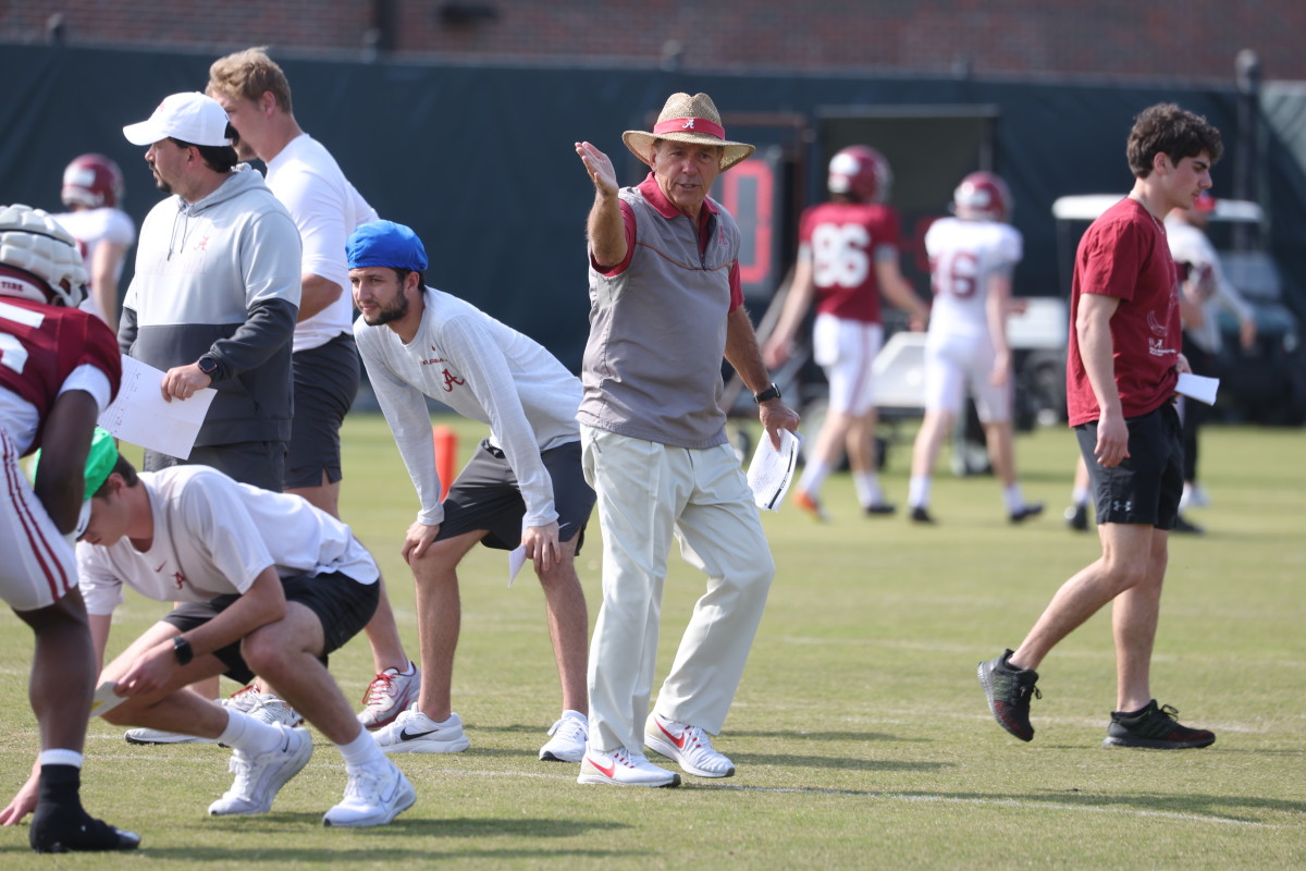 Scenes From Alabama Football Spring Practice No. 6 - Sports Illustrated ...