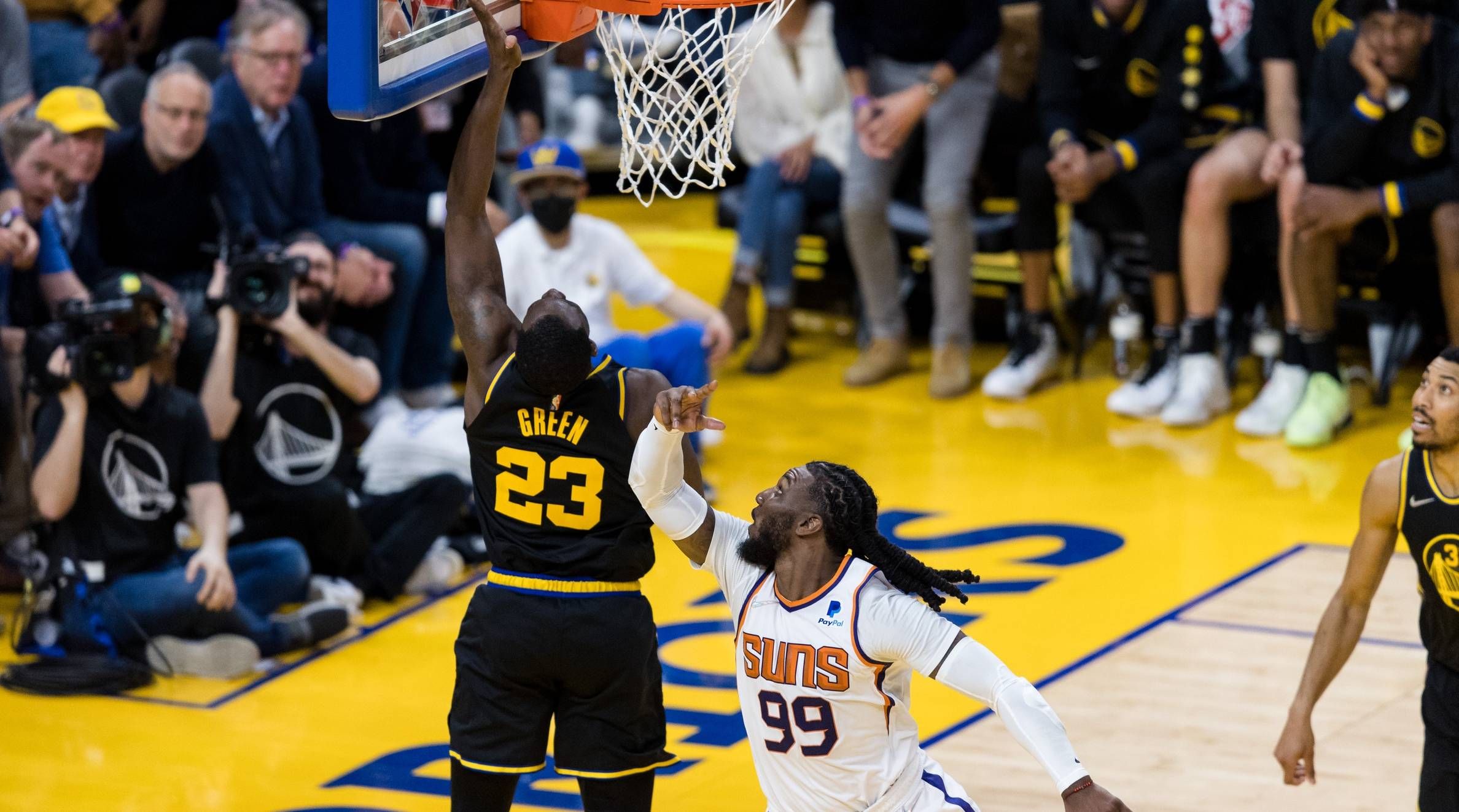 Draymond Green, Jae Crowder exchange words after Suns beat Warriors ...