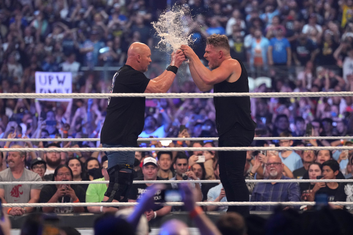 NFL world reacts social media Pat McAfee WrestleMania 38 match - Sports Illustrated Detroit ...