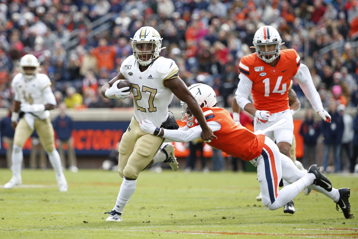 Jordan Mason NFL Draft Profile - Sports Illustrated Georgia Tech Yellow ...