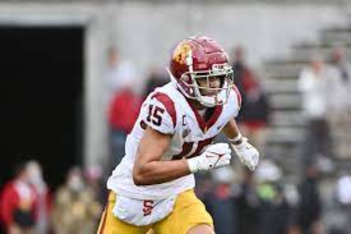 USC Wide Receiver Drake London Visits Washington Commanders - Sports ...