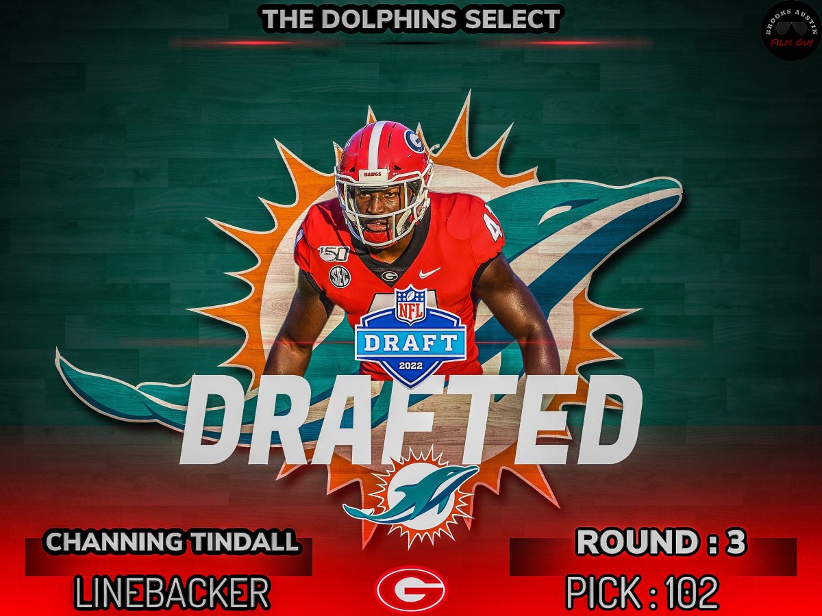 Channing Tindall Drafted by Miami Dolphins - Sports Illustrated Georgia ...