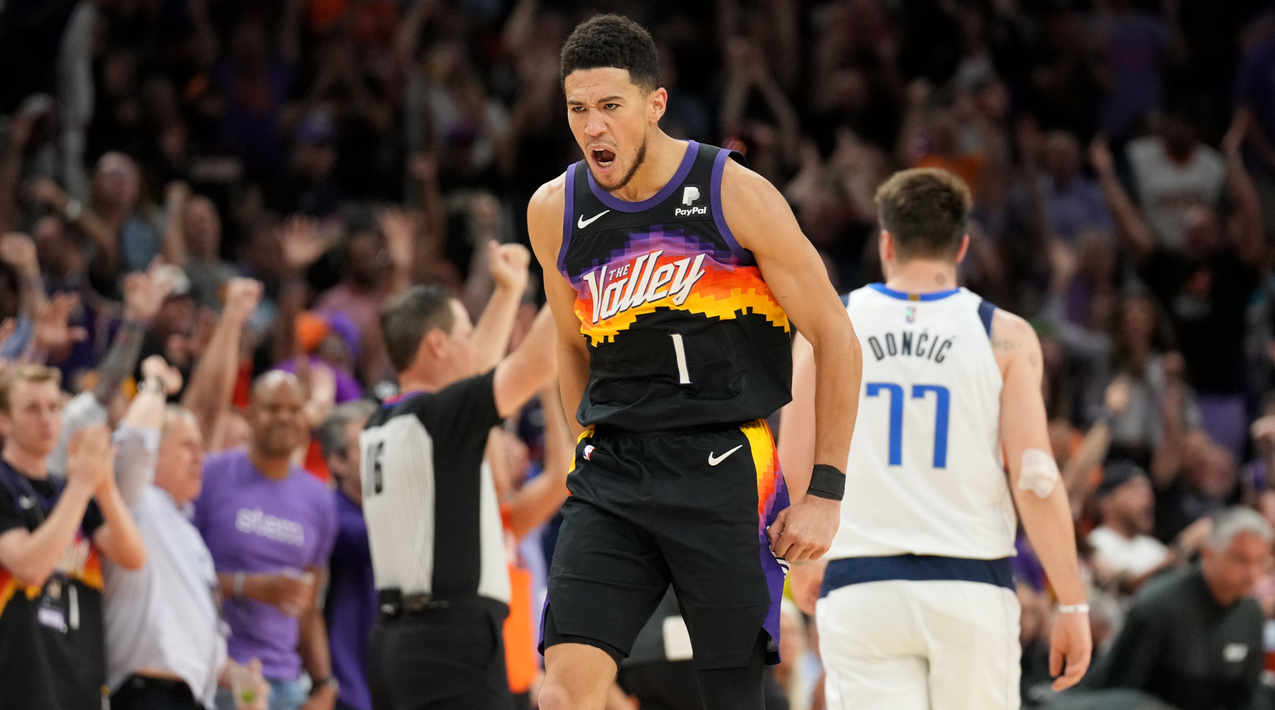 Devin Booker Stays Down After Fall, Calls It ‘The Luka Special’ (Video ...