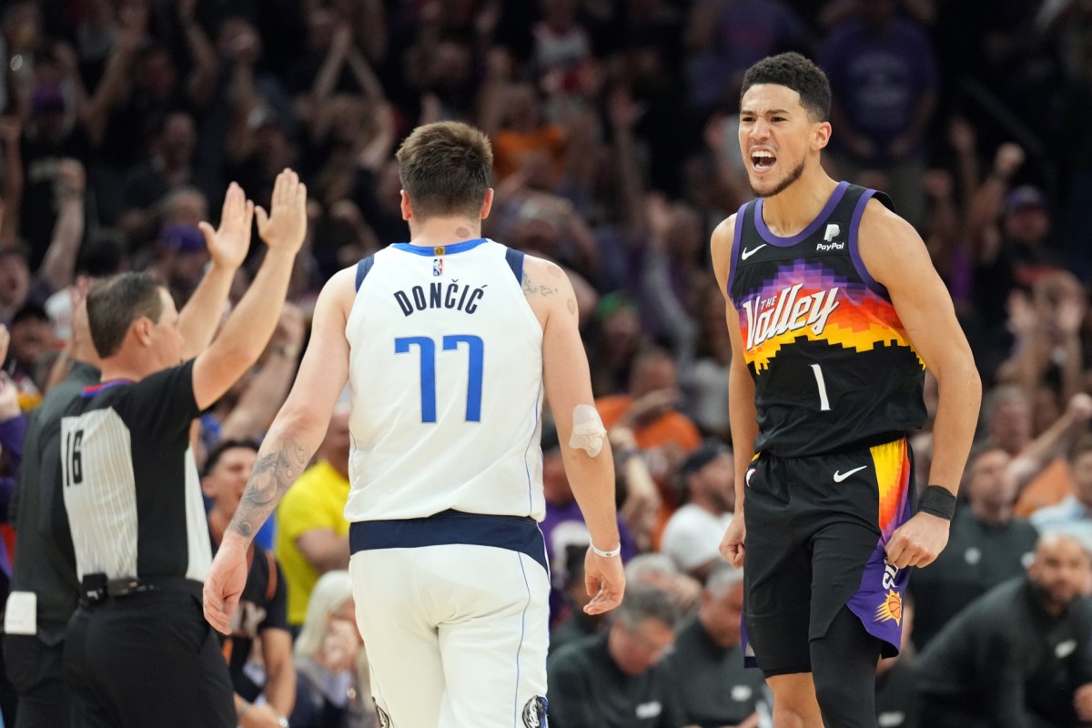 Devin Booker Rips Luka Doncic After Falling to Floor in 'The Luka ...
