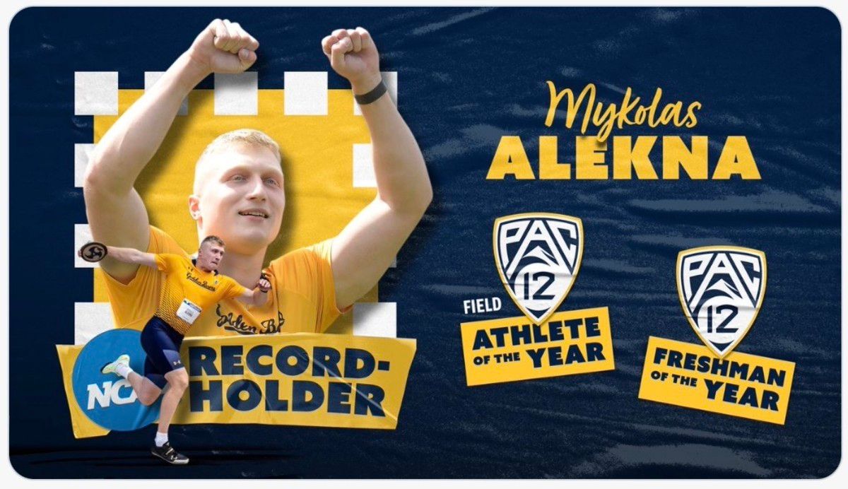 Cal Track & Field: Mykolas Alekna Honored as Pac-12's Best Field ...