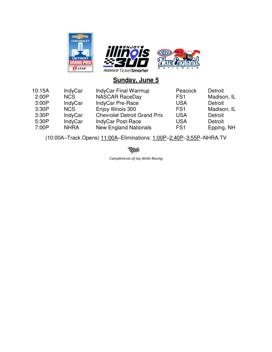 Get your motor running with this weekend's racing schedule - Auto ...