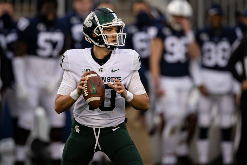Michigan State QB Payton Thorne "A Lot Better" from Last Season ...