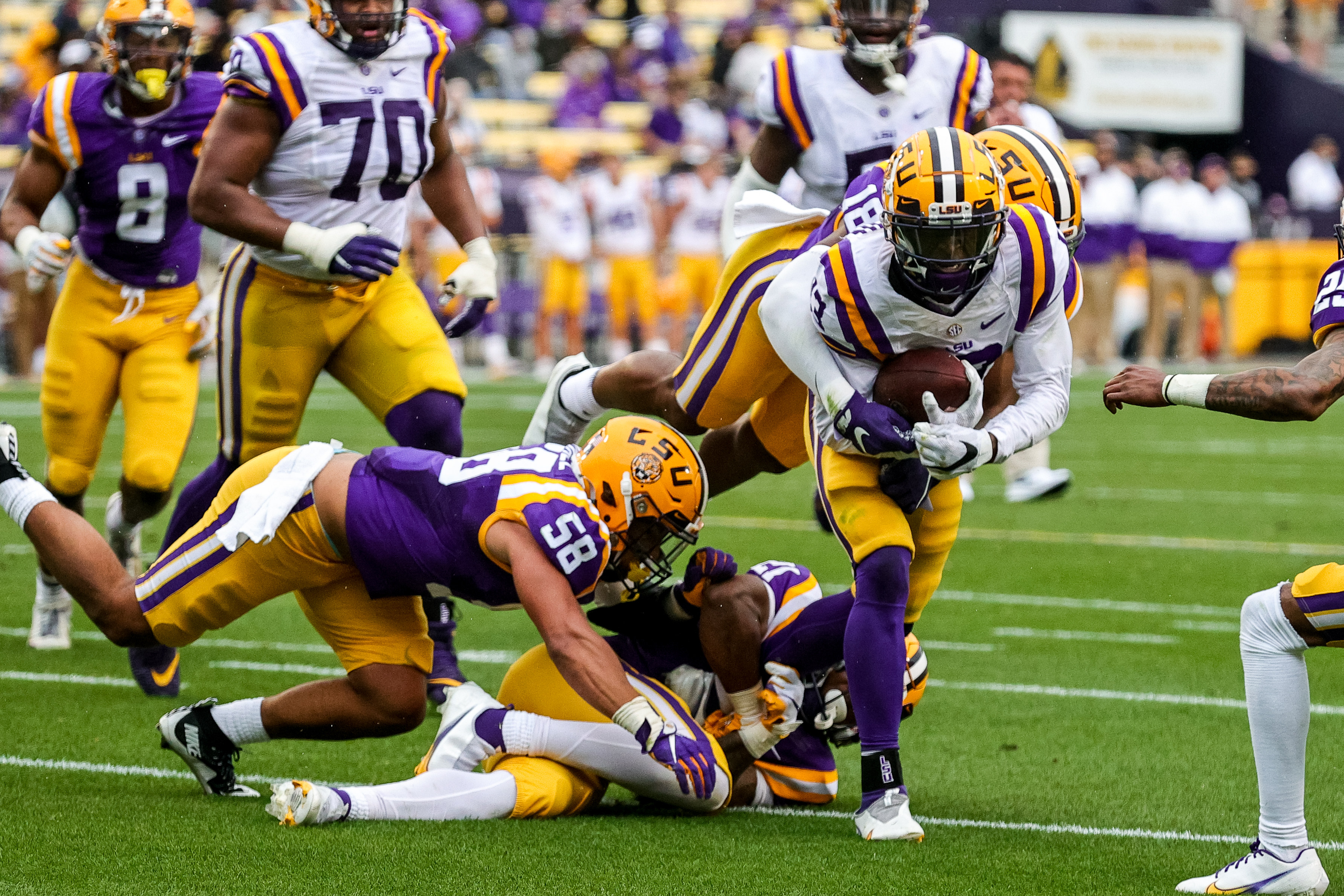 Three Observations from LSU Football's 2021 Spring Game - Sports ...