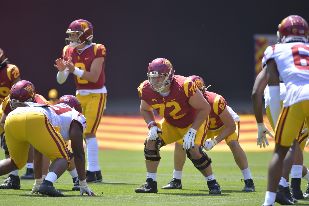 USC O-Line Coach Reveals 'Toughest' Player on the Field - Sports ...