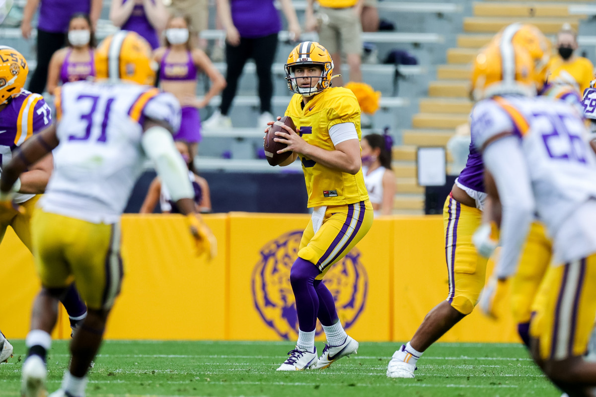 LSU Football Quarterbacks Show Promise in New Offense During 2021 ...