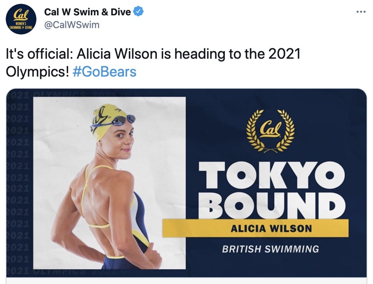 Cal Swimming: Alicia Wilson Named to British Olympic Team in the 200 IM ...