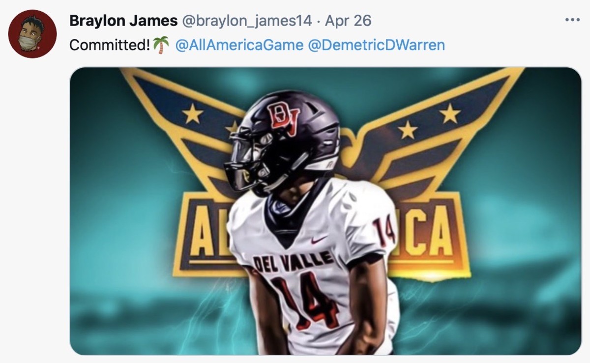 Cal Football: Bears Pursuing Braylon James, Elite WR from Class of 2023 ...