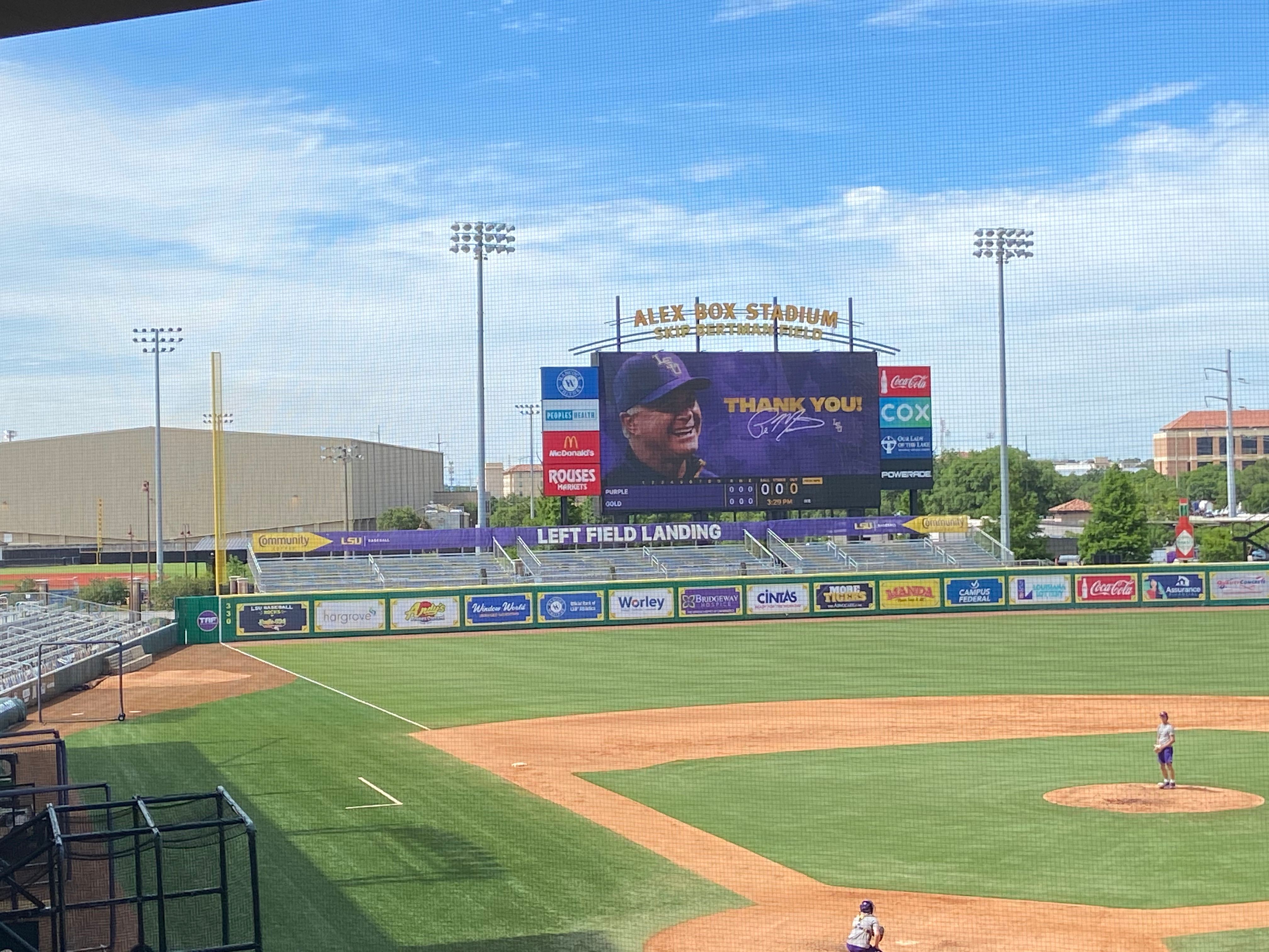 Alex Box Stadium Scoreboard