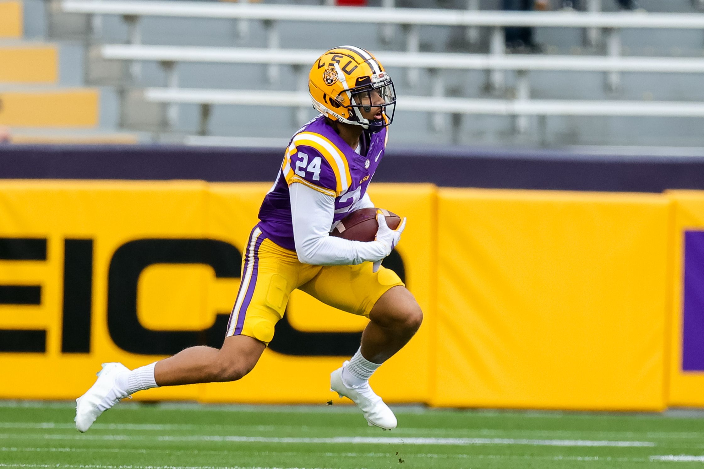 LSU Football Coach Ed Orgeron Provides Update of Derek Stingley ...