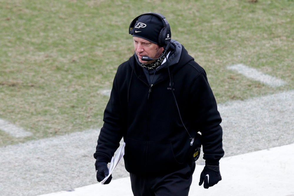Purdue Football Coach Jeff Brohm Ranked 58th Coach in the Nation by ...