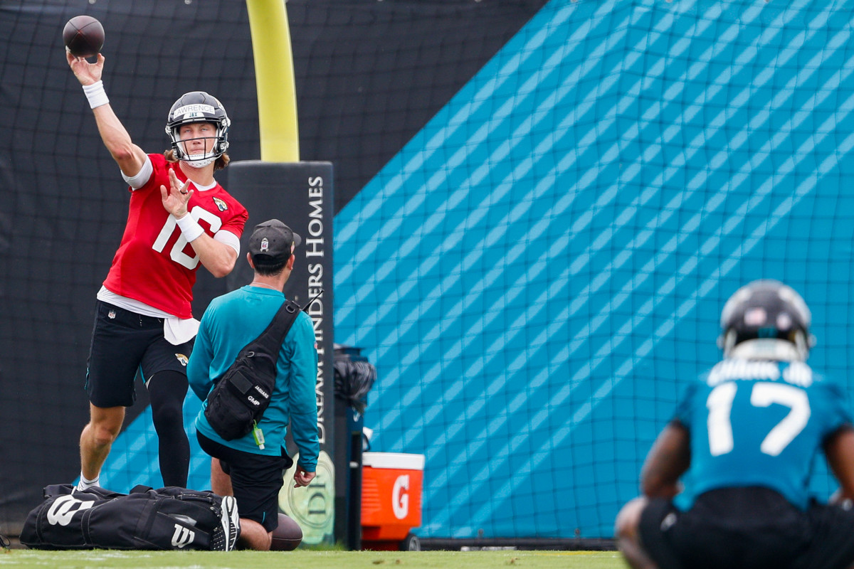 Jaguars’ Trevor Lawrence, Laviska Shenault, DJ Chark and Marvin Jones ...