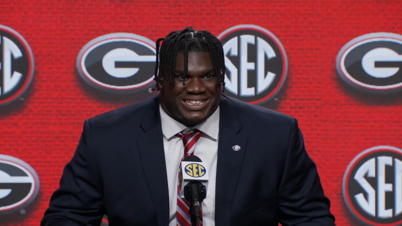 Georgia Football DT Jordan Davis SEC Media Day Press Conference ...