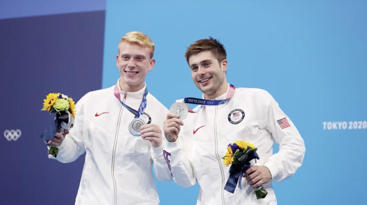 Capobianco, Hixon Win Silver in 3-Meter Synchronized Diving at Tokyo ...