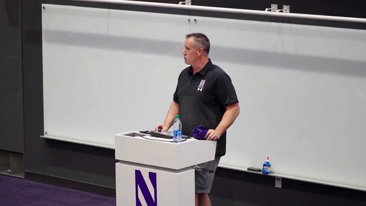 Northwestern Head Coach Pat Fitzgerald Names DL Joe Spivak The Ultimate ...