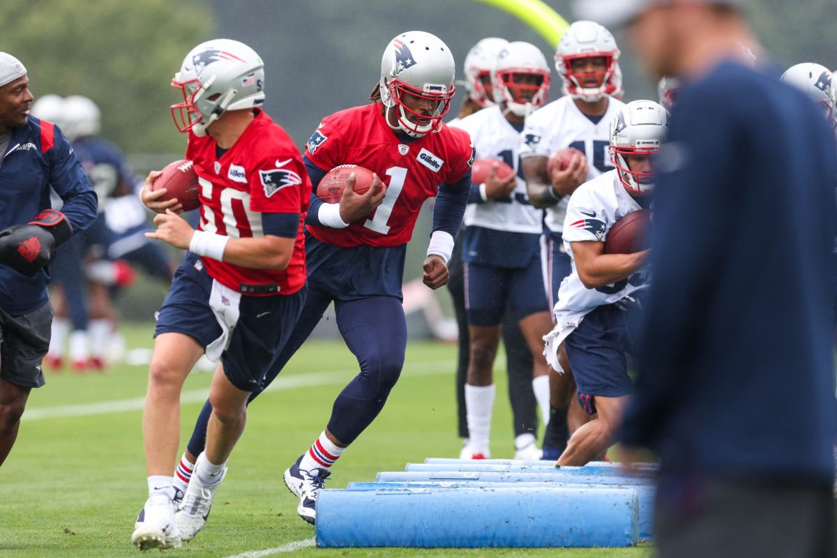 Getting Ready in the Rain: New England Patriots Training Camp ...