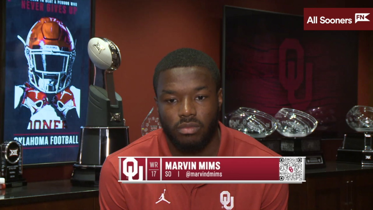 WATCH: Oklahoma WR Marvin Mims Media Day - Sports Illustrated Oklahoma ...