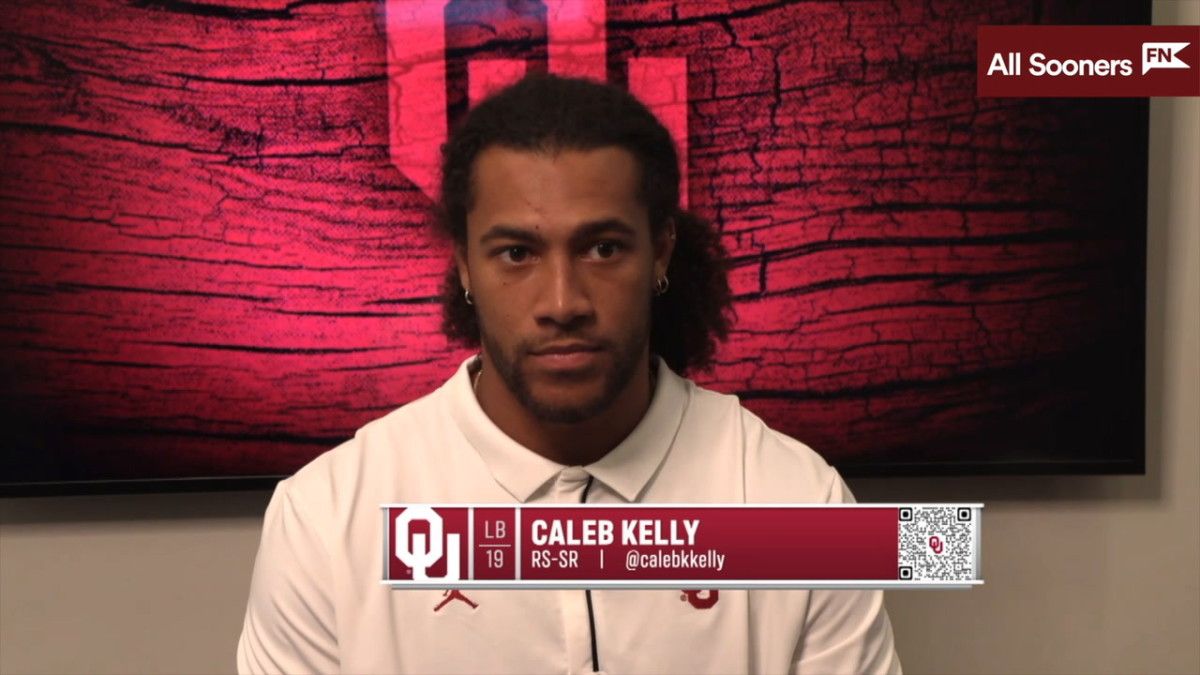 WATCH: Oklahoma Sooners LB Caleb Kelly Media Day - Sports Illustrated ...
