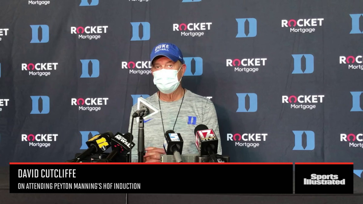 David Cutcliffe on Attending Peyton Manning's HOF Induction - Sports ...