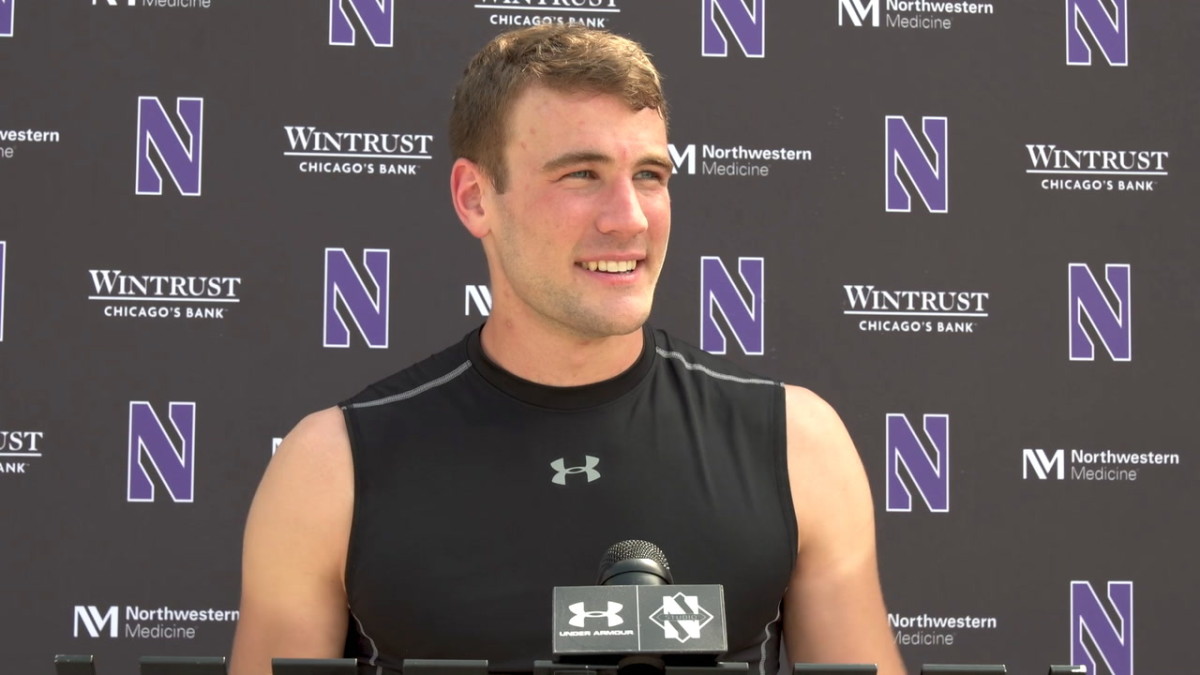 Northwestern QB Hunter Johnson Talks Starting Job, Season Opener ...
