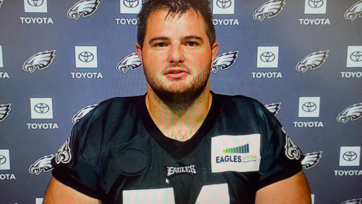 Liftoff for Philadelphia Eagles Rookie Landon Dickerson Has Arrived ...