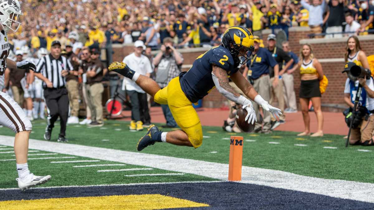 Michigan's Blake Corum leads all running backs on Saturday against Western Michigan - Sports ...
