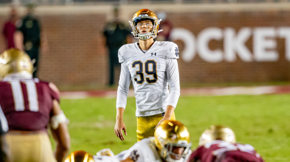 Notre Dame Kicker Jonathan Doerer Named Lou Groza Award Star Of The ...