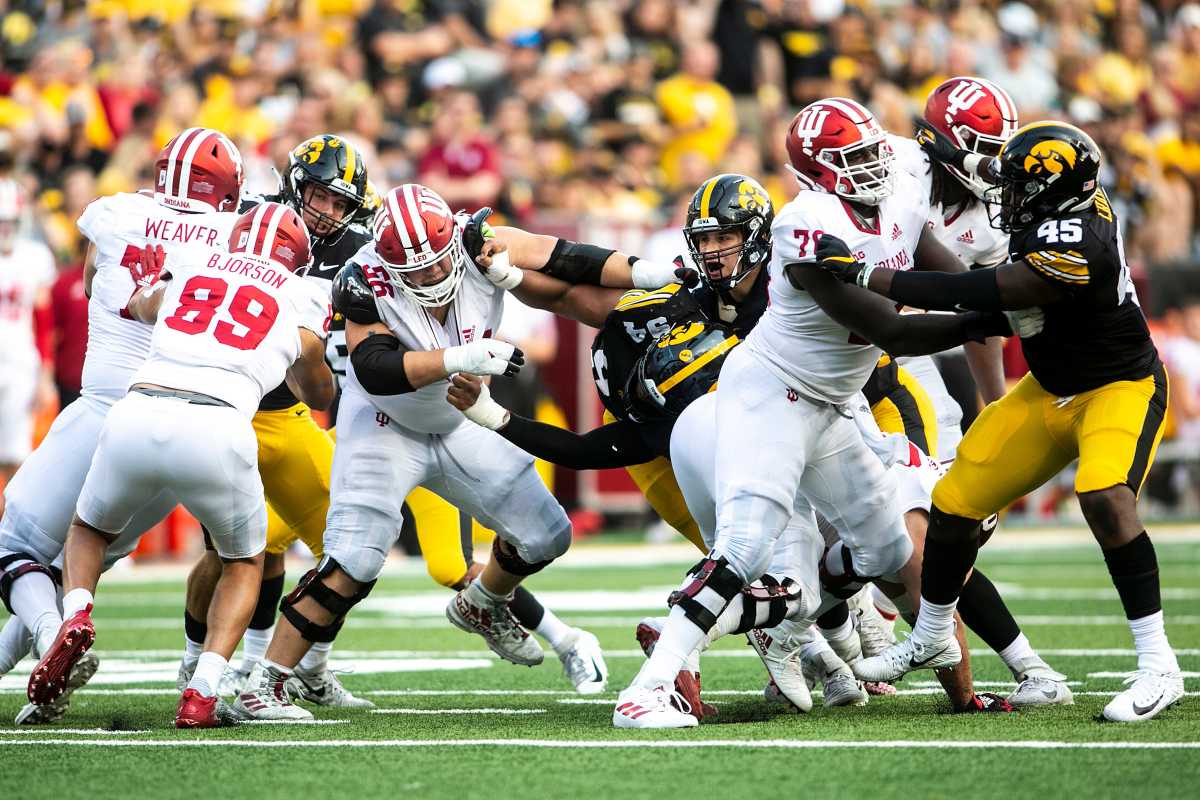 Indiana Offensive Line On to Idaho, Working to Get Better - Sports ...