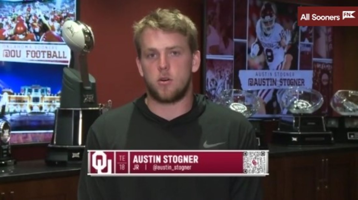 WATCH: Oklahoma TE Austin Stogner Zoom 9/8 - Sports Illustrated ...