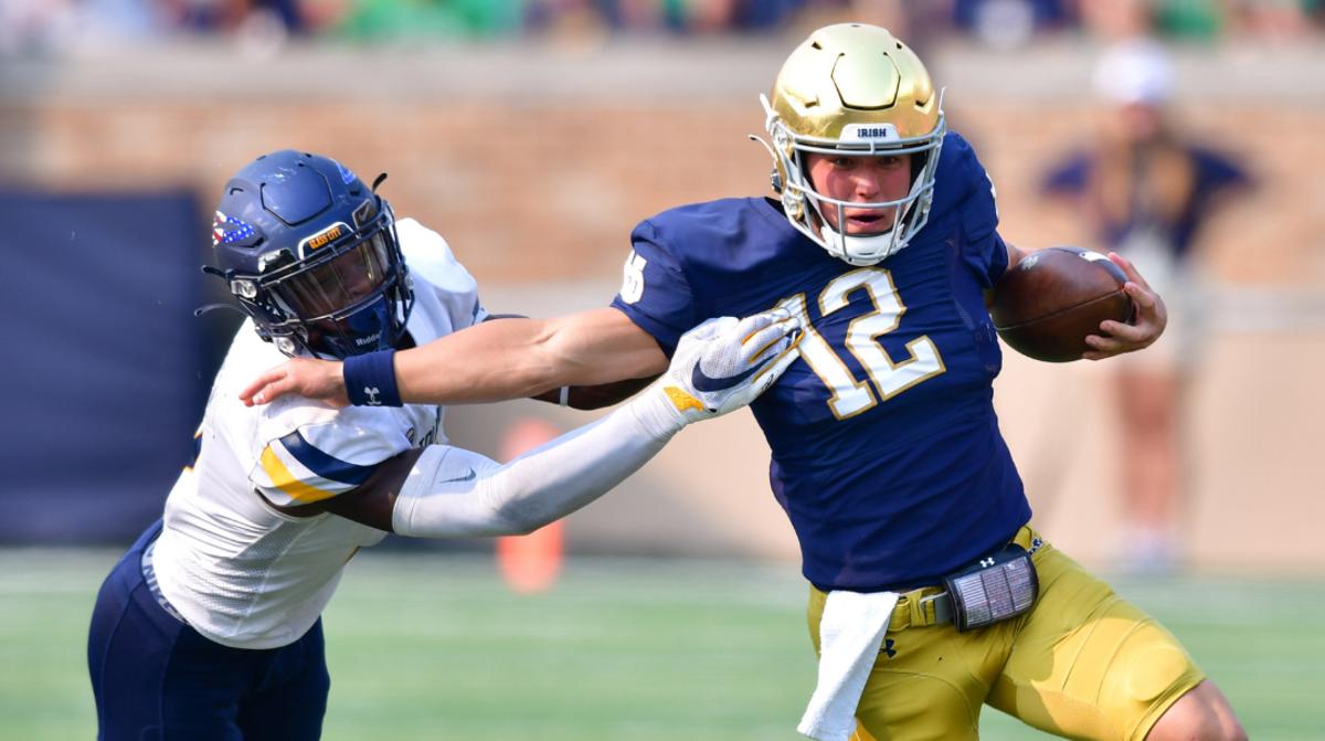 Take Five: Tyler Buchner, Notre Dame O-Line, Short Week and More ...