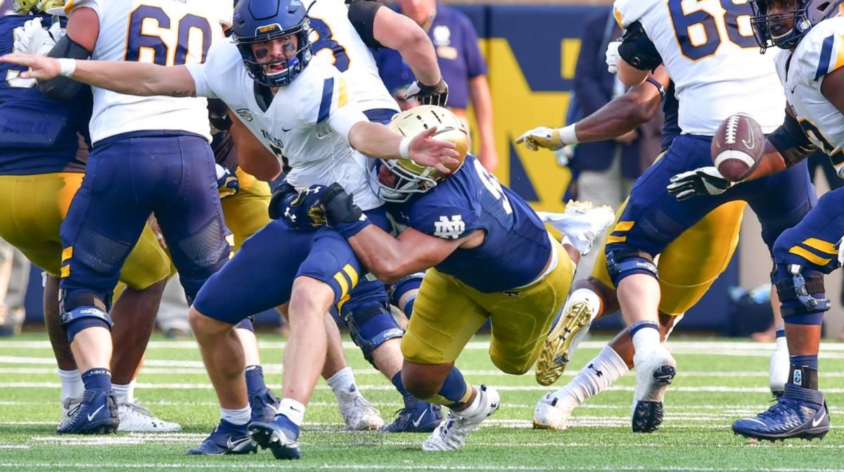Grading The Notre Dame Defensive Line vs. Toledo - Sports Illustrated ...