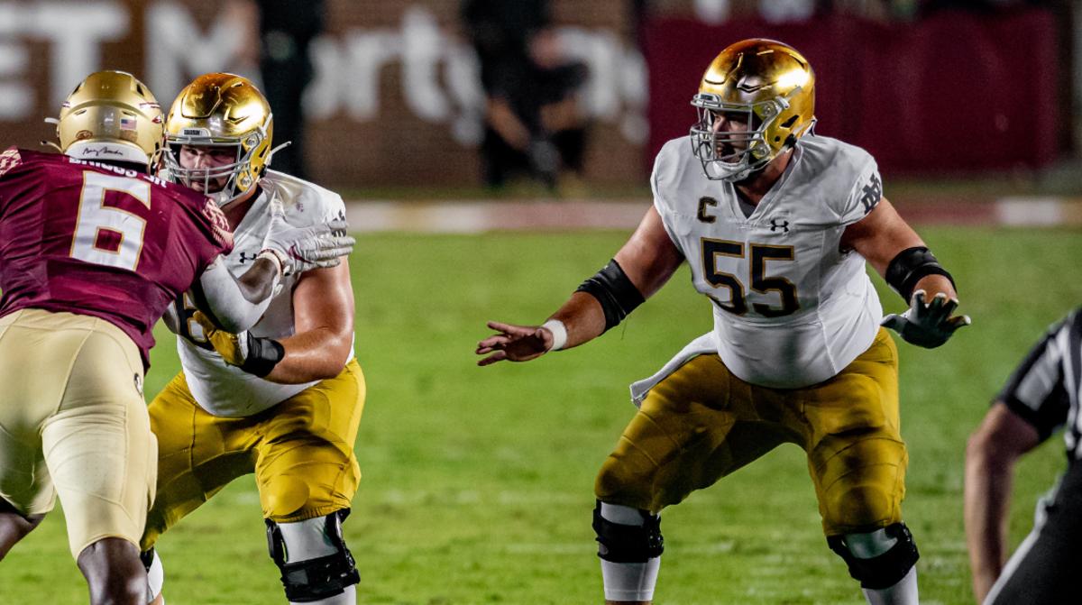 Notre Dame Captain Jarrett Patterson Expects Improvement Up Front ...