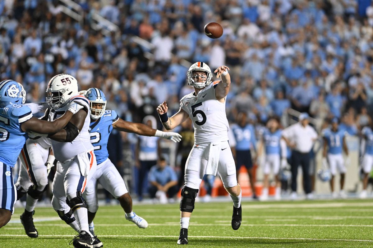Brennan Armstrong Breaks UVA Passing Record, but Virginia Falls to No ...
