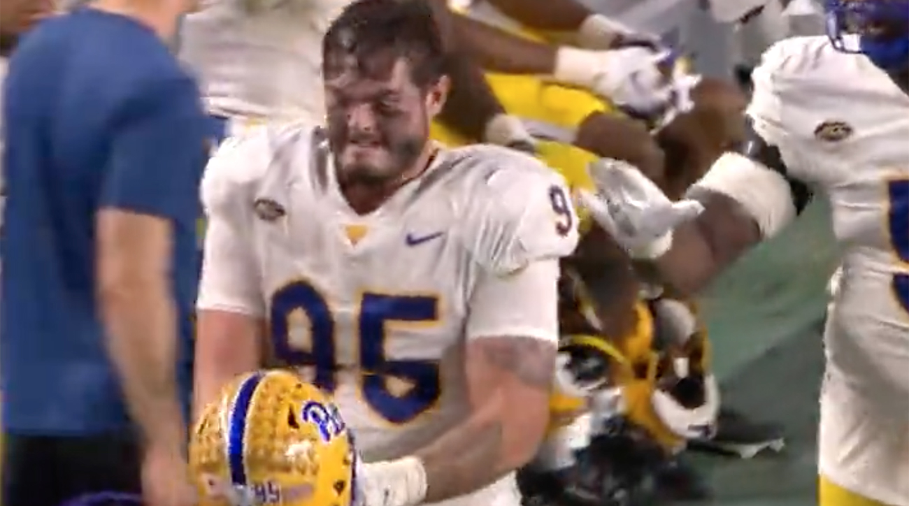 Pitt Player Shocks Teammates by Smashing His Head With Helmet - Sports ...