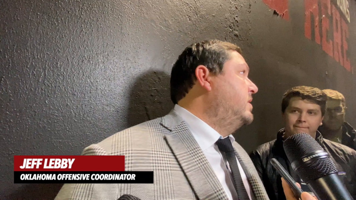 WATCH: Oklahoma OC Jeff Lebby Texas Tech Postgame Interview - Sports ...