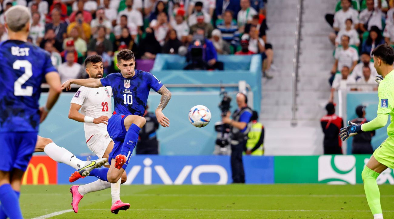 USMNT–Iran: Christian Pulisic Scores Goal for U.S. in World Cup Match ...