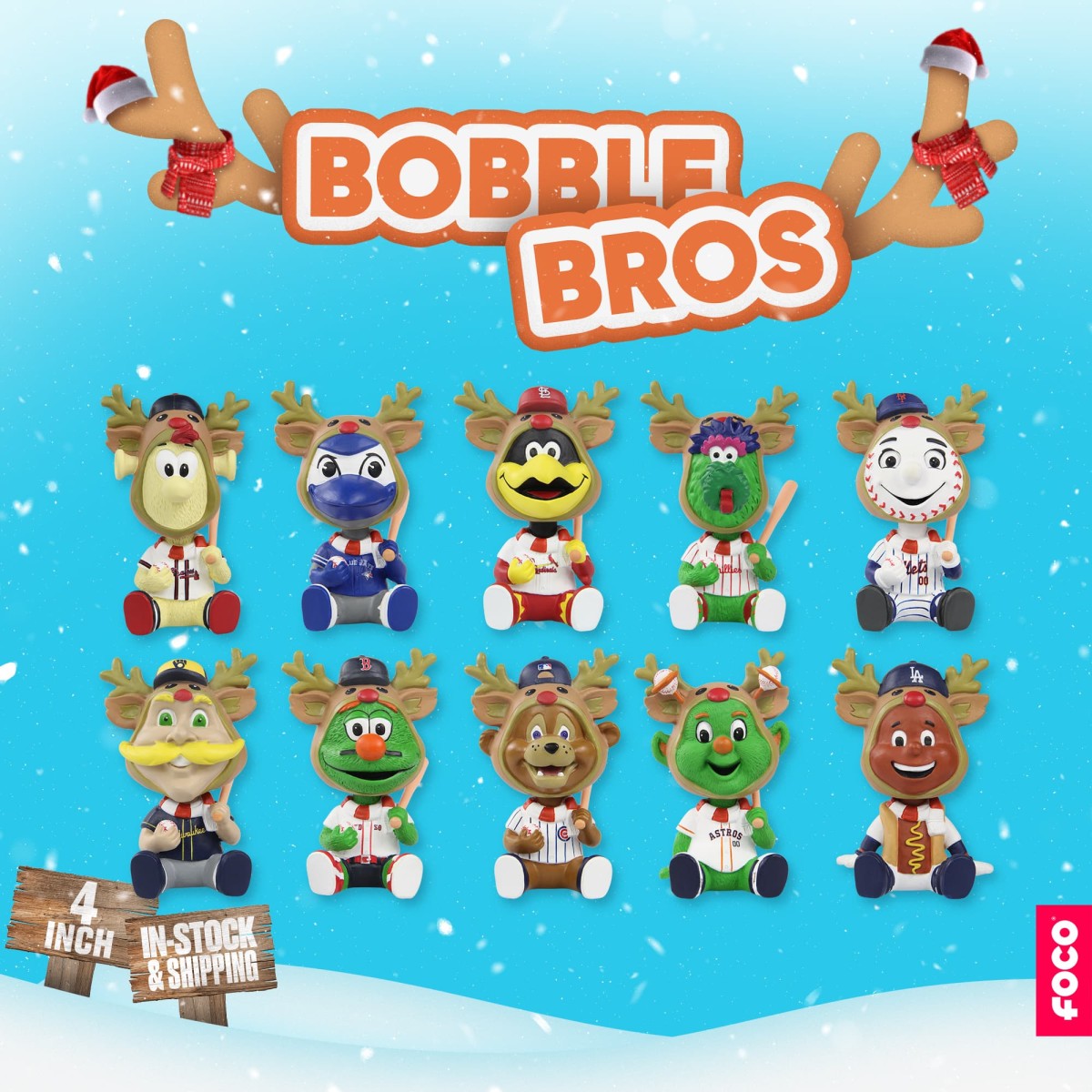 FOCO USA Releases Houston Astros Holiday Bobble Bro Bobbleheads ...