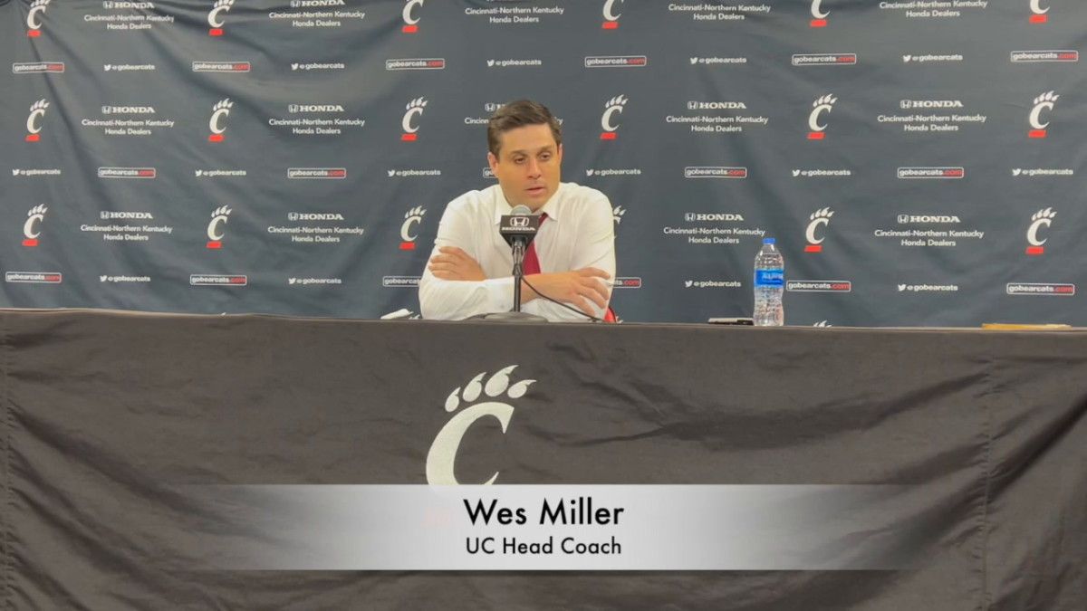 Watch: UC Head Coach Wes Miller Pays Tribute to Luke Fickell Following ...