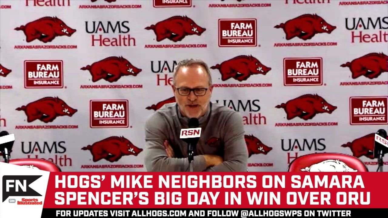 Hogs' Mike Neighbors After Win Over ORU - Sports Illustrated All Hogs ...